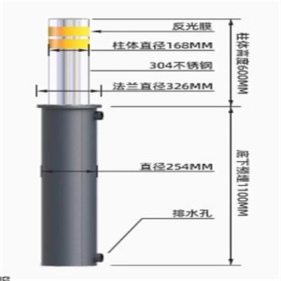 自动升降柱/不锈钢电动路障 型号:TX552-168MM 库号：M91919