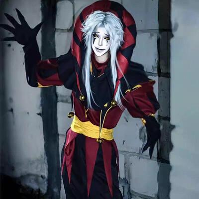 怪胎马戏团pierrot cos服小丑万圣节小P乙游cosplay漫展演出服装