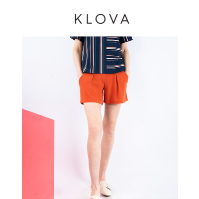柯罗芭夏季专柜同款橙色休闲短裤  KW5604B ￥2380