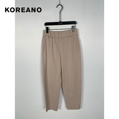 柯利亚诺夏季专柜同款浅驼色宽腰锥腿裤  KW5136 ￥2280