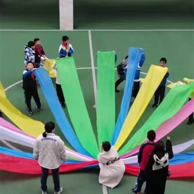 速发运中会氛围道具五角星方阵拼图学场创意开幕式红绸彩带小学动