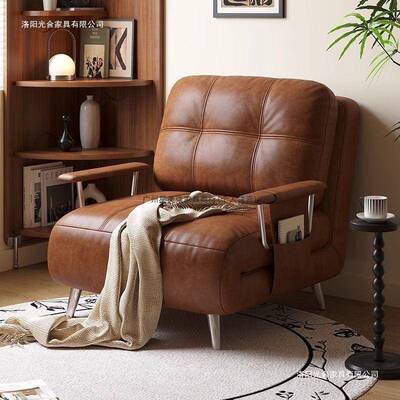 折两叠发床单人用储物202沙5新款DHY复小户型古伸缩书房午休皮艺