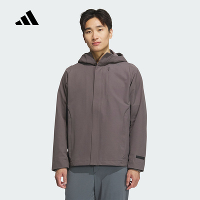adidas阿迪达斯武宗系列商务通勤拒水外套2025冬男梭织夹克KC5914