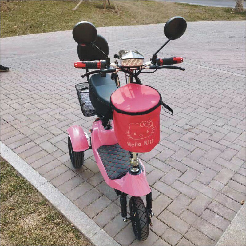 家用小型可折叠电动三轮车残疾人老D人代步接送孩子踏板车智能迷