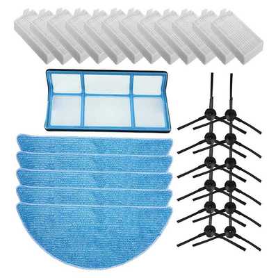 适用ilife扫地机器人V5s V3 V5 V3s配件边刷拖地抹布过滤器滤网
