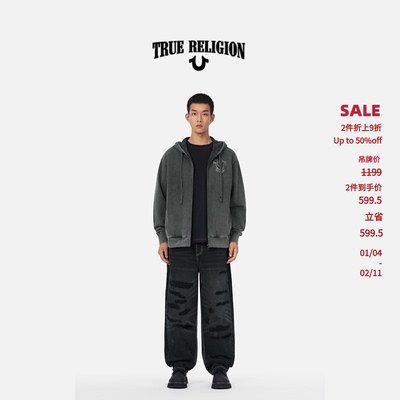 True Religion真实信仰AW25新品男款连帽卫衣