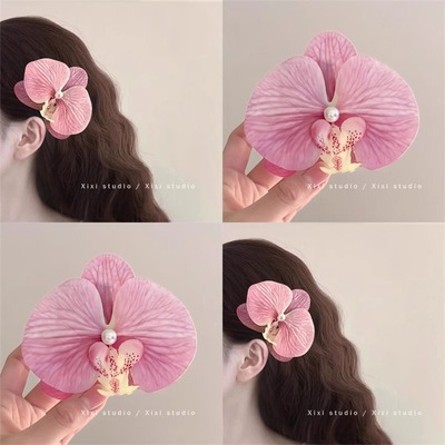 速发浪漫出圈!复朵边夹!氛围感刘海夹高古感碎发夹法式花级发夹