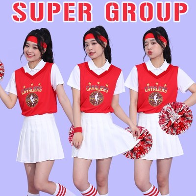 速发学成啦啦队服装生人足球宝贝啦啦队啦啦操打舞演出歌蹈健美操