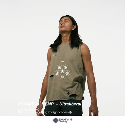 ECOARCH®HEMP日本制面料-氧生态超轻汉麻功能背心-城市户外通用