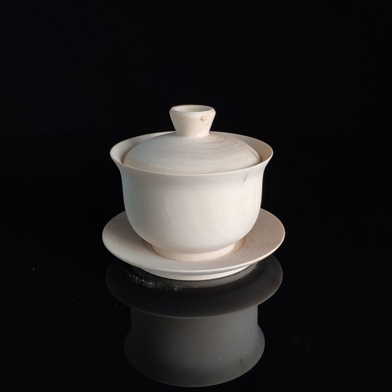 木制品大漆木胎漆器材料生漆漆画木碗DIYL椴木胎可加工定做 茶碗
