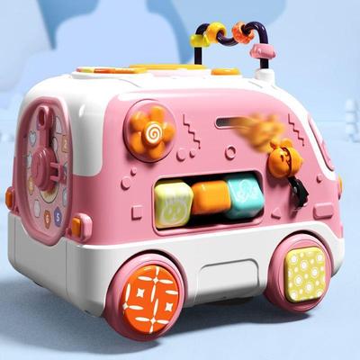 益0智早教6个月婴儿玩手具0周-1岁宝宝汽车巴士AGA一岁1音乐儿童