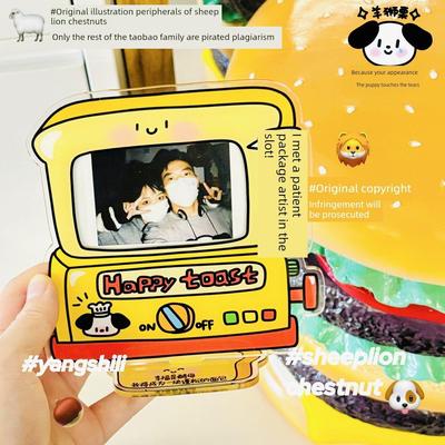 羊狮子原始耐心面包师相框丙烯宝丽来3英寸照片卡站礼物