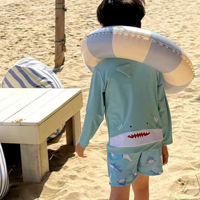 儿童泳衣男童泳裤中小童夏季分体游泳衣小宝宝鲨鱼速干温泉游泳装