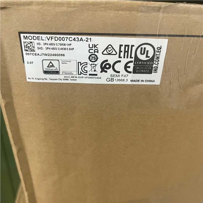 正品台达变频器VFD007C43A-21全新原装未使用质保（瓠子电子）