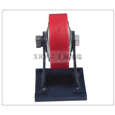 6寸定向轮/40MM设备脚轮/铁芯载256P车U工业轮1/重600KG固定轮子