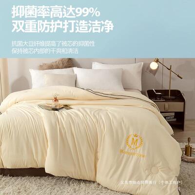 A加类大豆纤维厚冬被被四季通用春被太空FHY丝棉芯秋冬天保暖秋被