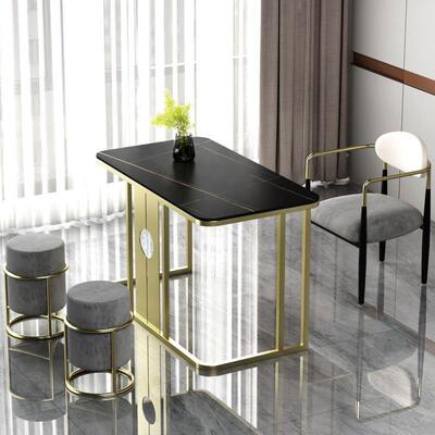 阳台椅组合桌简约现代网红岩茶板茶jlsT5T65几喝茶桌家用户小型功