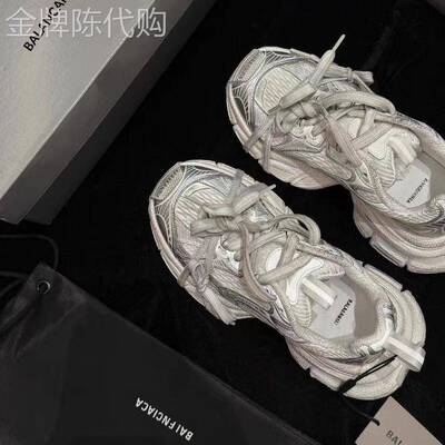 香港HAMAINI巴黎同款3XL老爹鞋女正品复古做旧走秀款增高鞋子