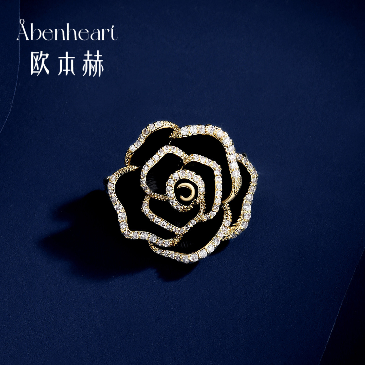 Abenheart丹麦默燃胸针山茶花高级感精致设计感别针花朵时尚胸花
