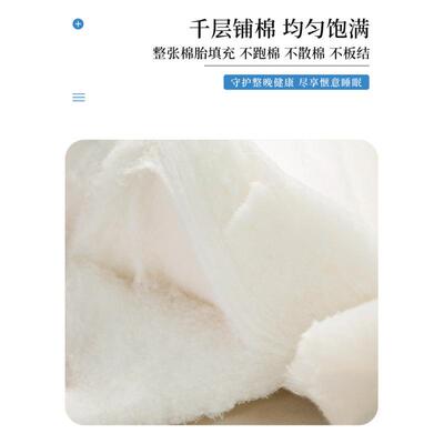 棉花被芯被冬被垫被子褥子被床垫UVC手工加厚单棉定人型