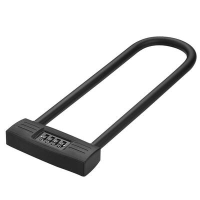 商铺推拉玻璃门机械密码锁加长u型密码锁挂锁大号u形锁YF20708