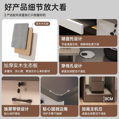 实木书桌学生用学办习写字现桌简约代a162-stb公桌家卧室带抽屉成