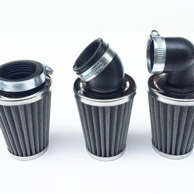 鬼火踏板摩托车蘑菇头GY6125滤清器改装配件空滤器改装福喜巧格