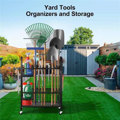 带轮子的花园工整具收纳动架电工具收纳盒工具支架物理储MLL物架