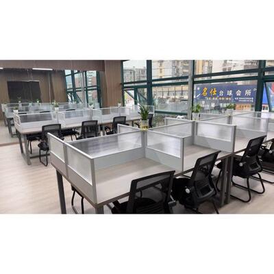侧办围公GWA桌桌面屏风挡板防掉落玻璃电挡隔断工位脑桌面分隔板