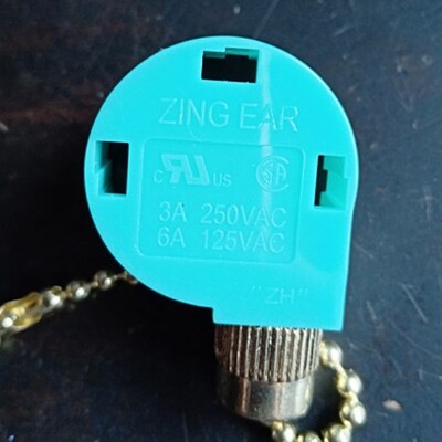 拉绳开关吊扇三档三速调速开关三段L123手拉制风扇灯调速器268S6