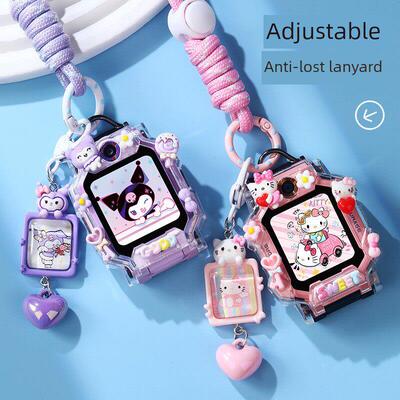 适用小天才电话手表挂脖套Z10Z9Z8D5Q3U5N5保护壳挂绳卡通吊坠D3S