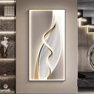 入户玄关装饰画轻奢高级感高档高端摆件5d立体挂画入门大芬油画村