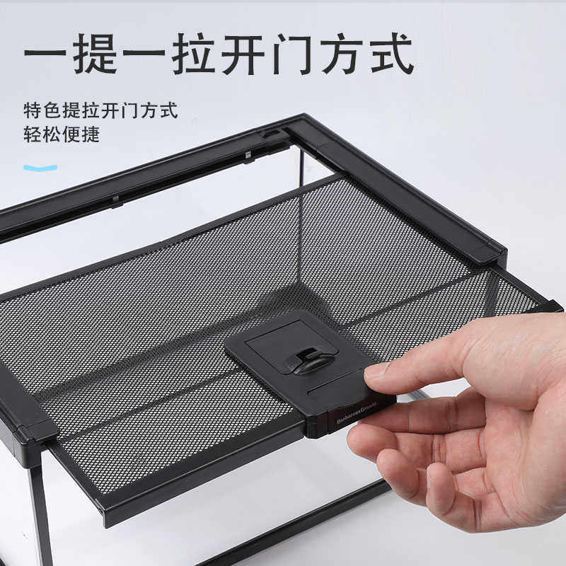 BG树栖树蛙睫角爬宠饲养箱玻璃生态雨林造景缸蛇蜘蛛寄居蟹饲养盒