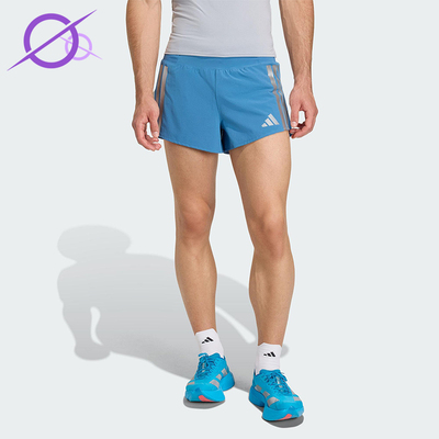 Adidas/阿迪达斯正品2025男士耐穿运动跑步透气松紧腰短裤KB1491