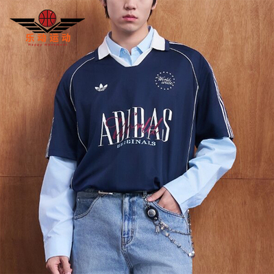 Adidas/阿迪达斯正品三叶草针织宽松休闲潮流短袖POLO衫KY2192