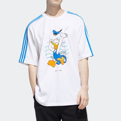 Adidas/阿迪达斯正品当季新款NEO唐老鸭男子运动短袖 GJ5646