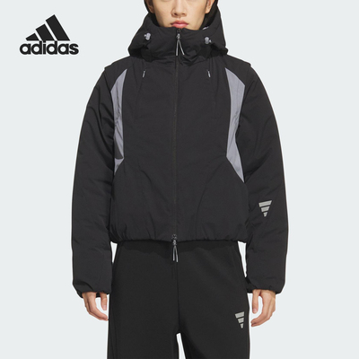 Adidas/阿迪达斯正品FUTURE STYLE女士休闲可拆卸保暖棉服KS0072
