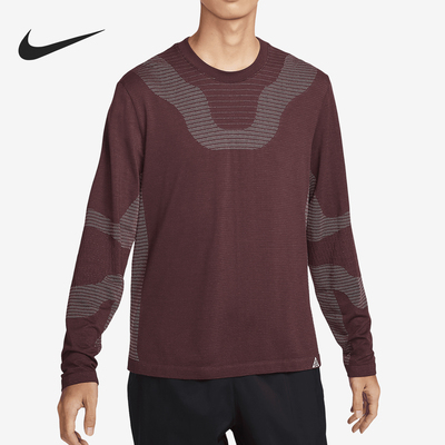 Nike/耐克正品2024新款男士针织复古运动长袖T恤FV8907-652