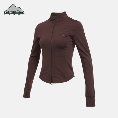 Adidas/阿迪达斯正品2025女士健身修身立领瑜伽运动外套KF2669