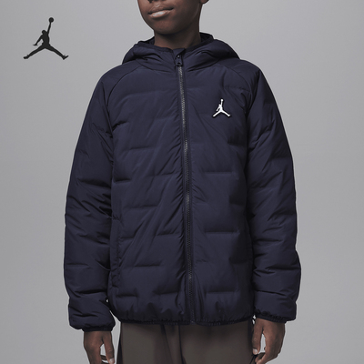 Nike/耐克正品JORDAN羽绒服新款儿童连帽经典羽绒服HQ7152-010
