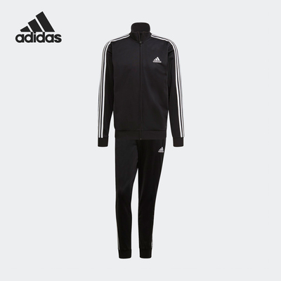 Adidas/阿迪达斯正品新款男士立领运动休闲长袖套装GK9651