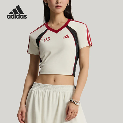 Adidas/阿迪达斯正品TIROSLIMFITIROT-SHIRT女经典短袖T恤KZ2387