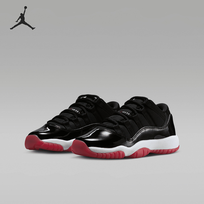 Nike/耐克正品JORDAN儿童漆皮缓震运动系带篮球鞋FV5121-006