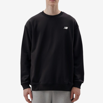 New Balance新百伦正品男背面字母印花圆领套头卫衣NCD42081-BK