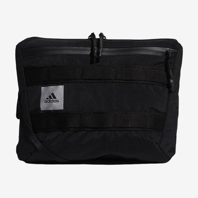 Adidas阿迪达斯正品男女可调节拉链休闲日常出行单肩背包FS9083