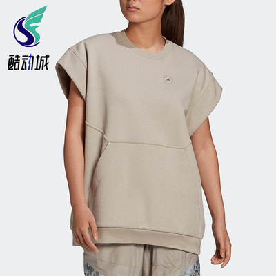 Adidas/阿迪达斯正品MUSCLE女士透气训练宽松无袖运动短袖FU0725