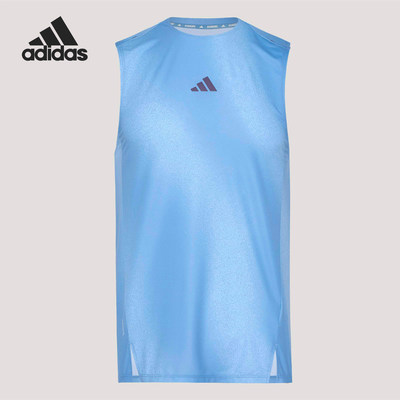 Adidas/阿迪达斯正品夏季男士无袖跑步训练运动背心T恤KY5047
