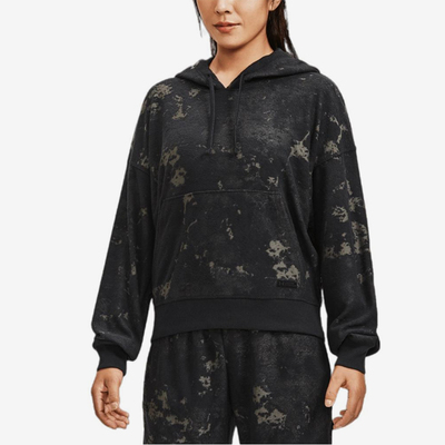 UA/安德玛正品Journey Terry Hoodie女士连帽套头衫1376915-001