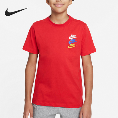 Nike/耐克正品新款大童休闲透气圆领运动短袖T恤FJ5391-657