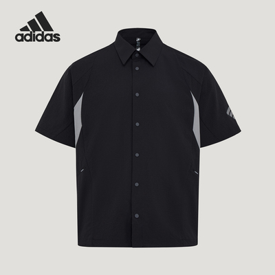 Adidas/阿迪达斯正品夏季男士运动翻领轻薄简约短袖衬衫T恤KY5646